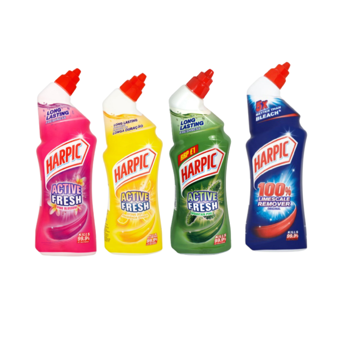 Harpic Active Toilet Cleaner 750mL - Made in EU Kills 99.9% Germs ...