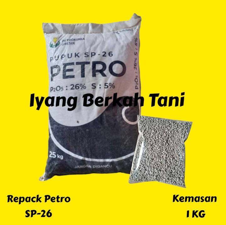 Repack Pupuk TSP SP-26 PETRO 1Kg phospate 26% Petrokmia Gresik Non Subsidi Fosfat Untuk ...