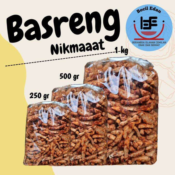 Basreng Viral Ekstra Daun Jeruk Varian Rasa Pedas, Original dan Balado ...