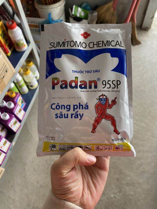 Thuốc trừ sâu Padan 95SP (Padan Nhật) Hiệu SUMITOMO CHEMICAL gói 100gr ...