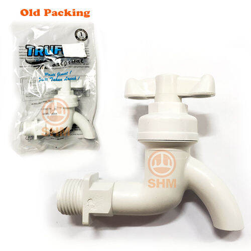 Truflo 15mm - 1/2 inch PVC Plastic Water Bib Tap Made in Malaysia | Lazada