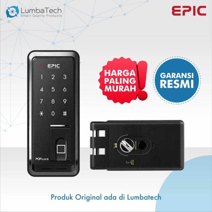 Epic POPSCAN-H Digital Door Lock | Fingerprint & Password| Pintu Geser ...