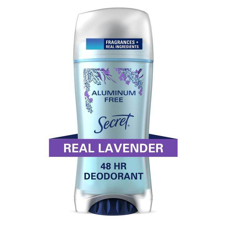 Secret Aluminum Free Deodorant, Real Lavender 68g (2.4 oz) | Lazada PH