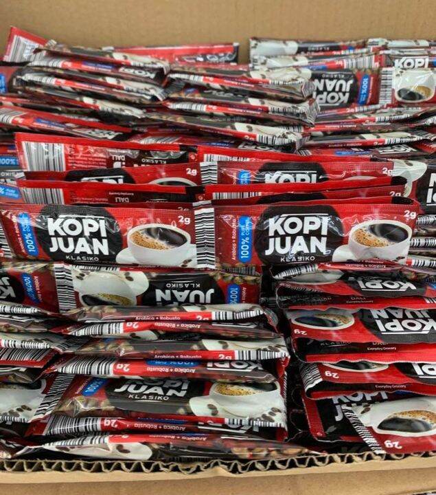 KOPI JUAN KLASIKO 100% PURE COFFEE ARABICA + ROBUSTA Stick (Bundle of ...