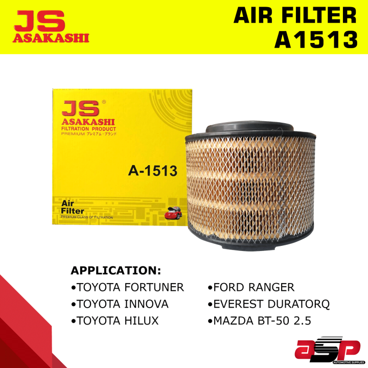 JS Air Filter A1513 for Toyota Fortuner, Innova, Hilux, Ford Ranger ...