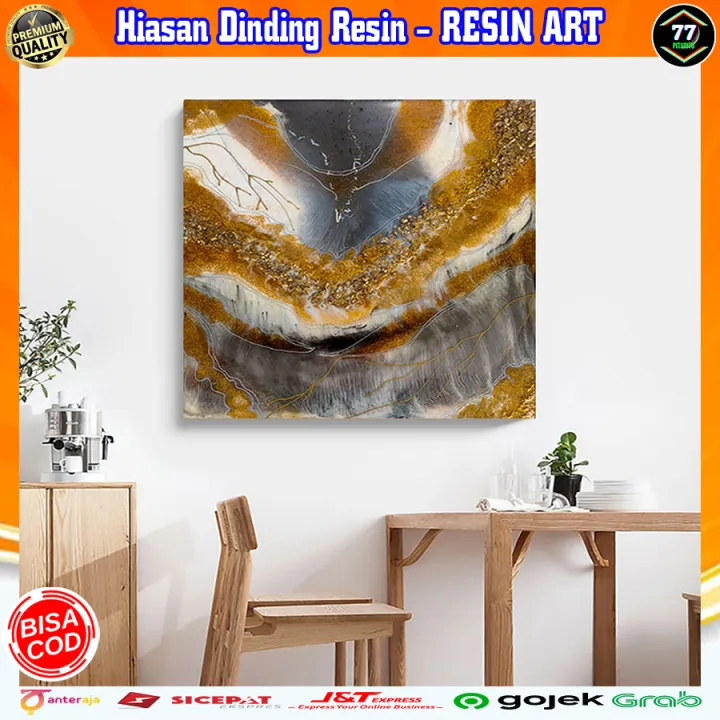 Resin Hiasan Lukisan Painting Dinding Wall Dekorasi Decoration Decor ...