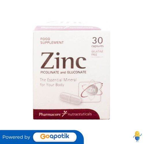 Zinc Pharmacore Botol 30 Kapsul | Lazada Indonesia