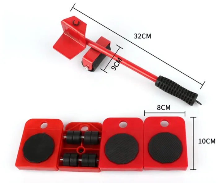 Ama Good Shop 5-set Furniture Lifter Sliders Kit Easy Slides Transport ...