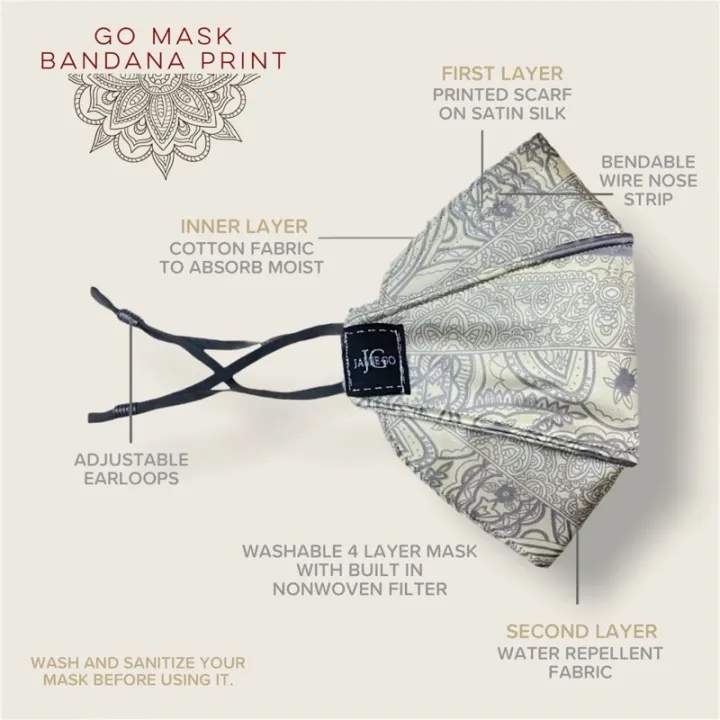 Bandana B.GRAY by Jamie Go Atelier | Lazada PH
