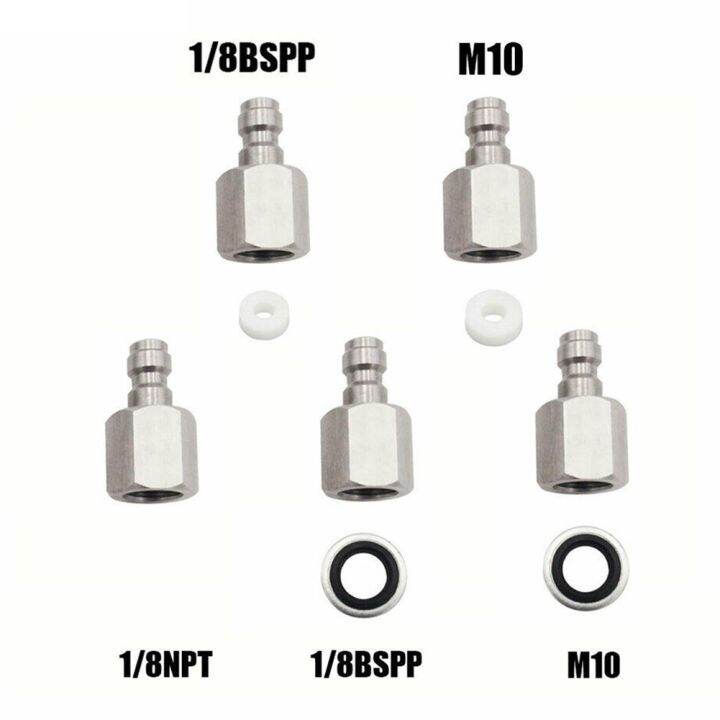 Paintball PCP Quick Disconnect Charging Hose Adaptor Stainless Steel ...