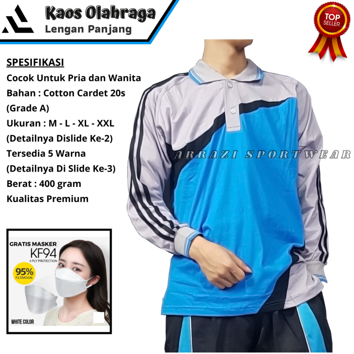 Baju Atasan Kaos Seragam Olahraga Lengan Panjang Seragaman Pria dan ... Baju Atasan Kaos Seragam Olahraga Lengan Panjang Seragaman Pria dan ...