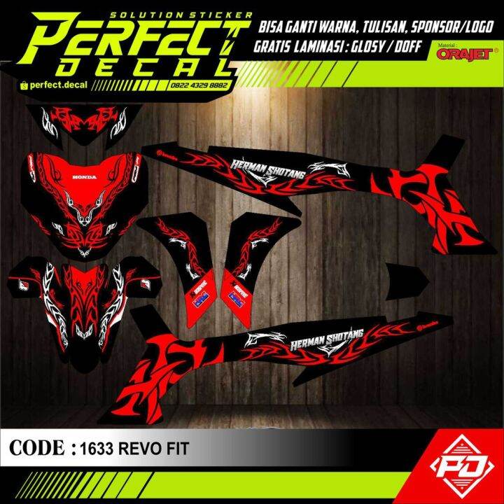 Decal Stiker Motor REVO X / FIT / ABSOLUTE REVO / REVO FI | Lazada ...