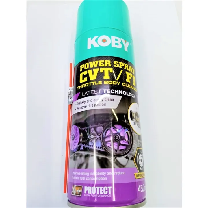KOBY POWER SPRAY CVT/FI THROTTLE BODY CLEANER IN 450ML | Lazada PH