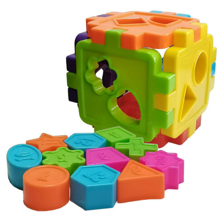 Blocks Shape Sorter Toys Puzzle Children's Building Blocks with ...