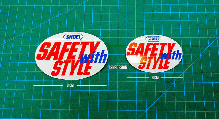 SHOEI Safety With Style - Decal/Sticker | Lazada