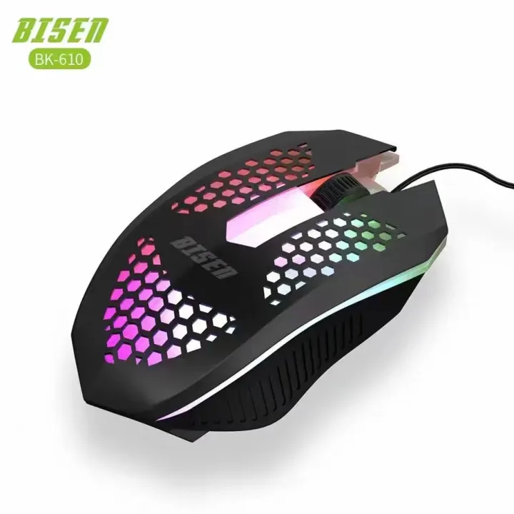 BISEN BM-610 USB Wired Gaming Mouse For High Configuration With ...