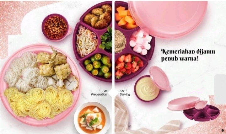 Tupperware Serving center/ Raya/ Ramadan/ Container makanan/ Mangkuk ...