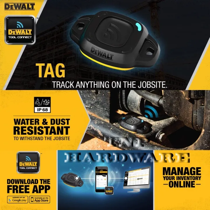 ส่งฟรีลด50%DEWALT DCE041 Tool Connect™ Tag แท็กจีพีแอสระบุตำแหน่ง ...