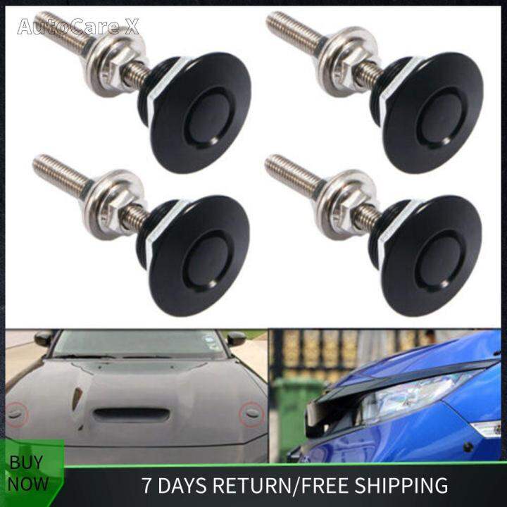 AUTOCARE X 2/4pcs Aluminum Car Accessory Latch Clip Quick Release Push ...