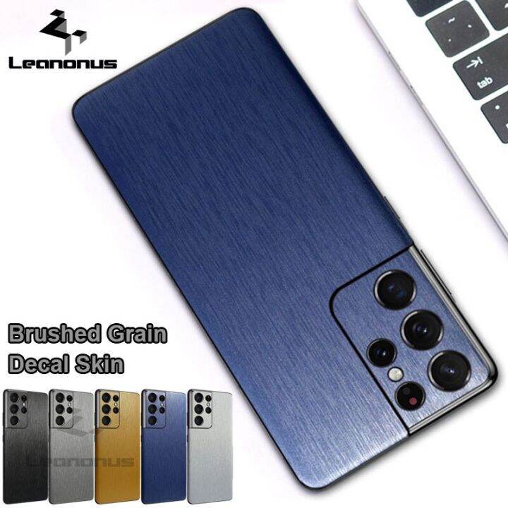 Brushed Grain Decal Skin for Samsung Galaxy S22 S21 S23 Ultra Plus Back ...