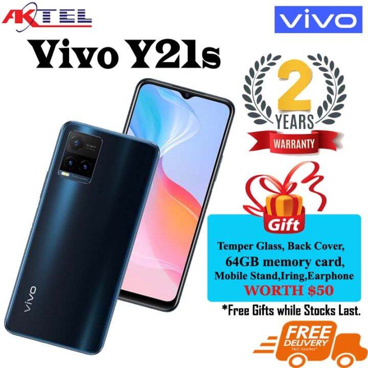 Vivo Y21s [4GB-128GB] 50MP Triple Camera/ 5000mAh+ Fast Charge/ 8.0mm Trendy Slim Design 【2 ...