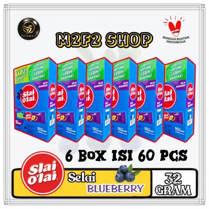 Biskuit Slai Olai Blueberry | Selai Blueberi - 32 gr (Kemasan 6 Box ...