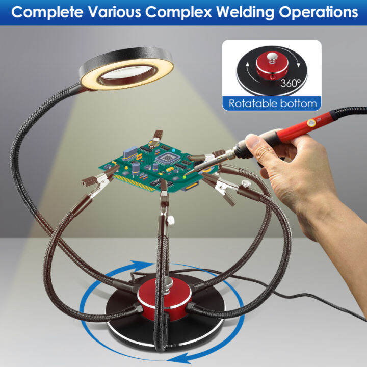 Rotatable Chassis Universal Soldering Station Electric Soldering Iron ...