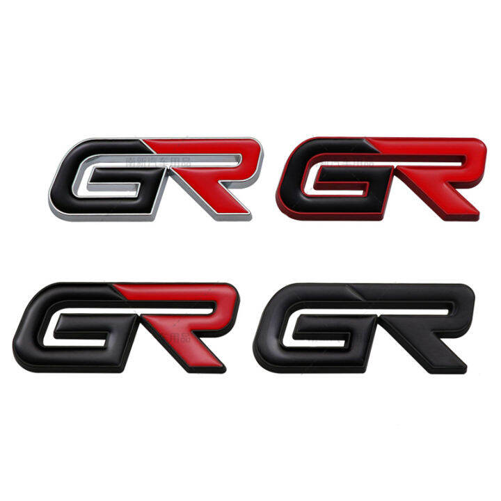 TOYOTA GR Logo Zinc Alloy Metal Sticker Car GR Badge Emblem Rear Trunk ...