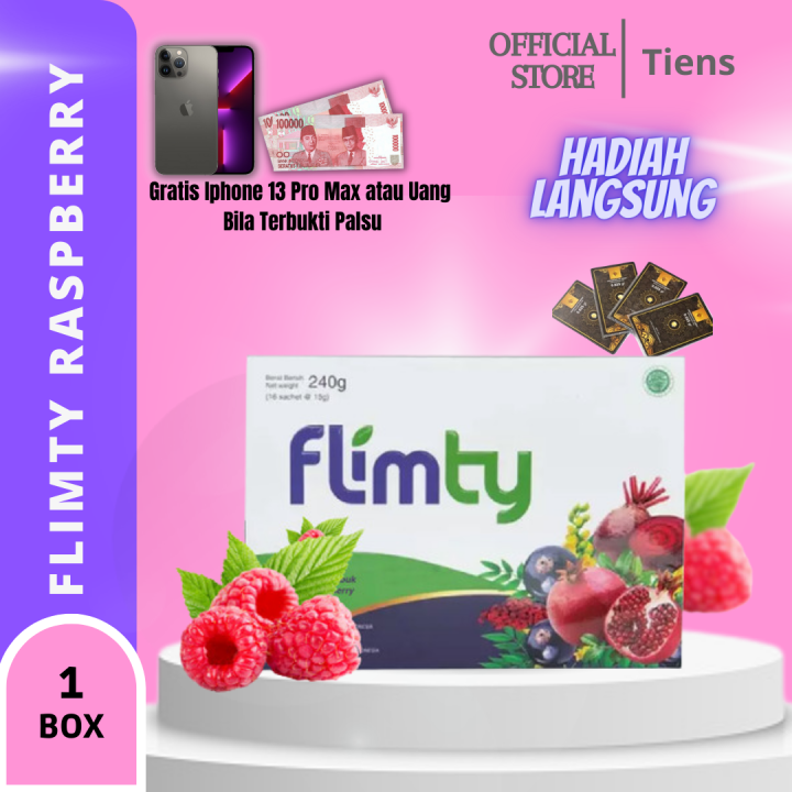 Flimty Fiber Pelangsing 1 Box 16 Sachet Suplemen Diet Detox | Lazada ...
