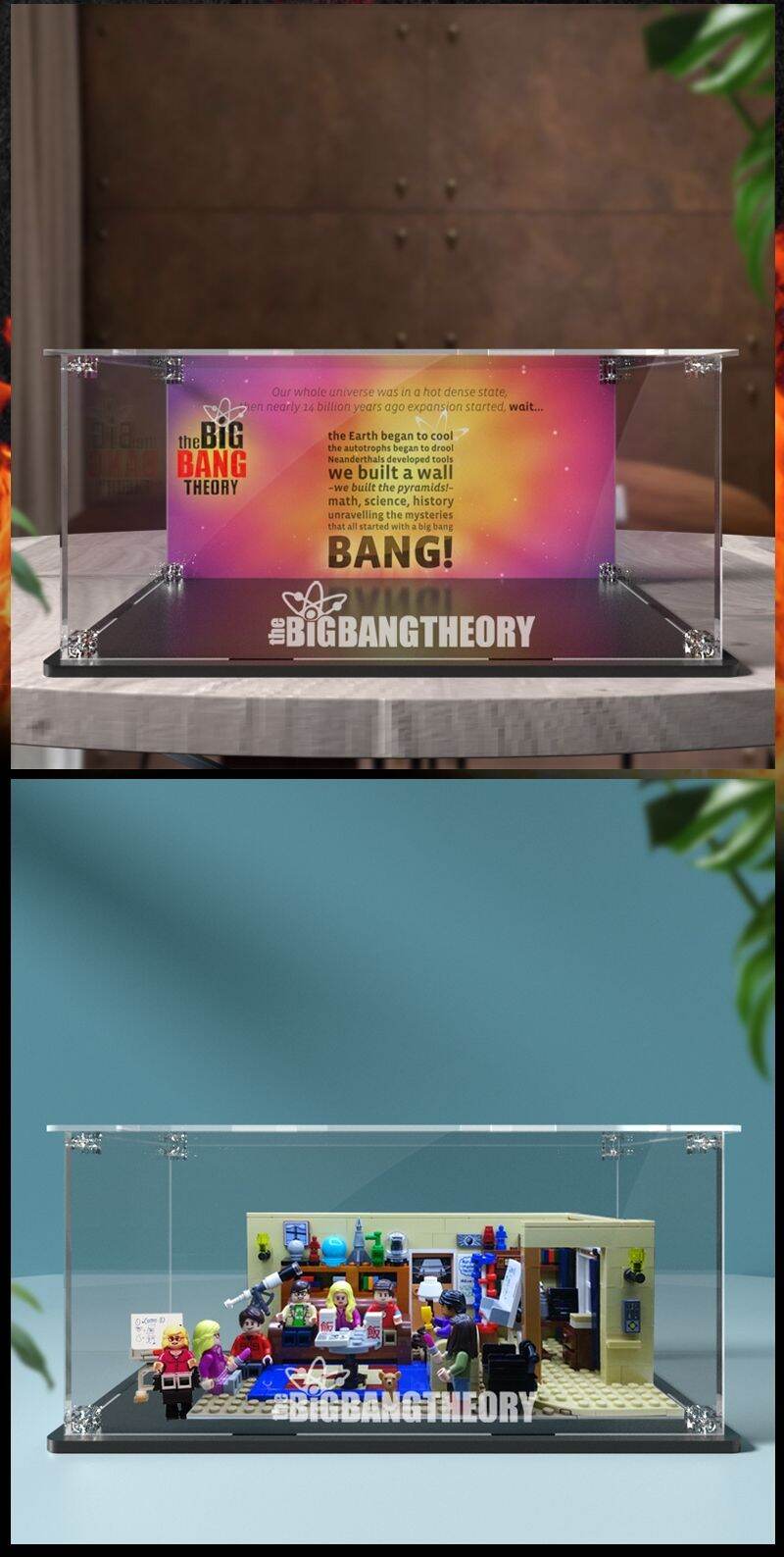 Acrylic Display Box for Lego 21302 The Big Bang Theory Clear Display ...