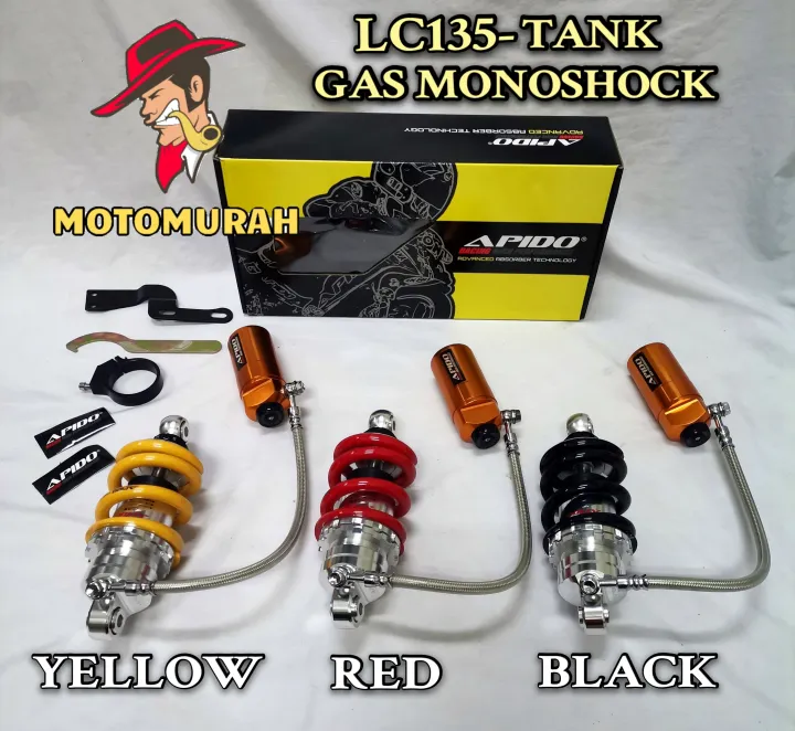 YAMAHA LC135 / LC-135 MONOSHOCK GAS ADJUSTABLE (TANK BOTOL) APIDO ...