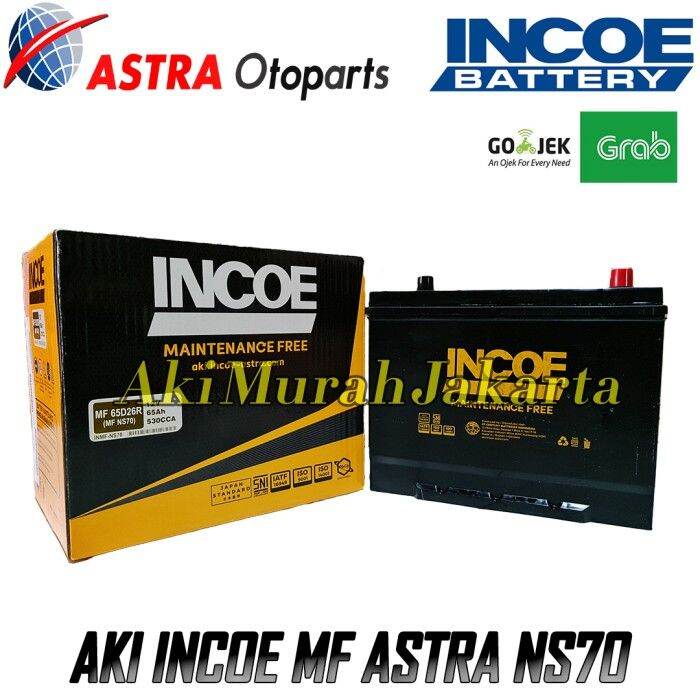 Aki Mobil Toyota Kijang Krista INCOE MF Astra NS70 Aki Kering 12V 65Ah ...
