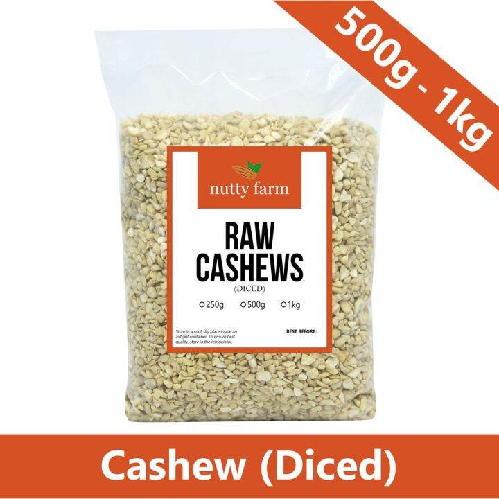 nuts Diced Raw Cashews (500g - 1kg) by Nutty Farm | Lazada PH