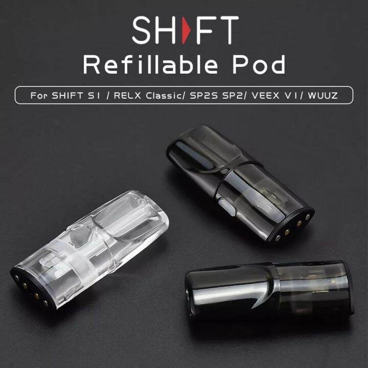 RELX CLASSIC / SHIFT SHFT S1 ELITE / VEEX V1 REFILLABLE EMPTY POD / PODS REFILL REFILL FLAVOR ...