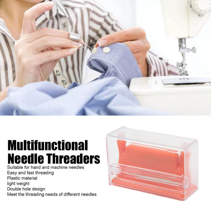Needle Threaders Double Hole Design DIY Practical Auto Needle Threader ...