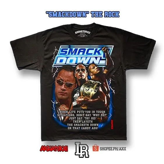 The Rock Smack Down Bootleg Shirt | Lazada PH