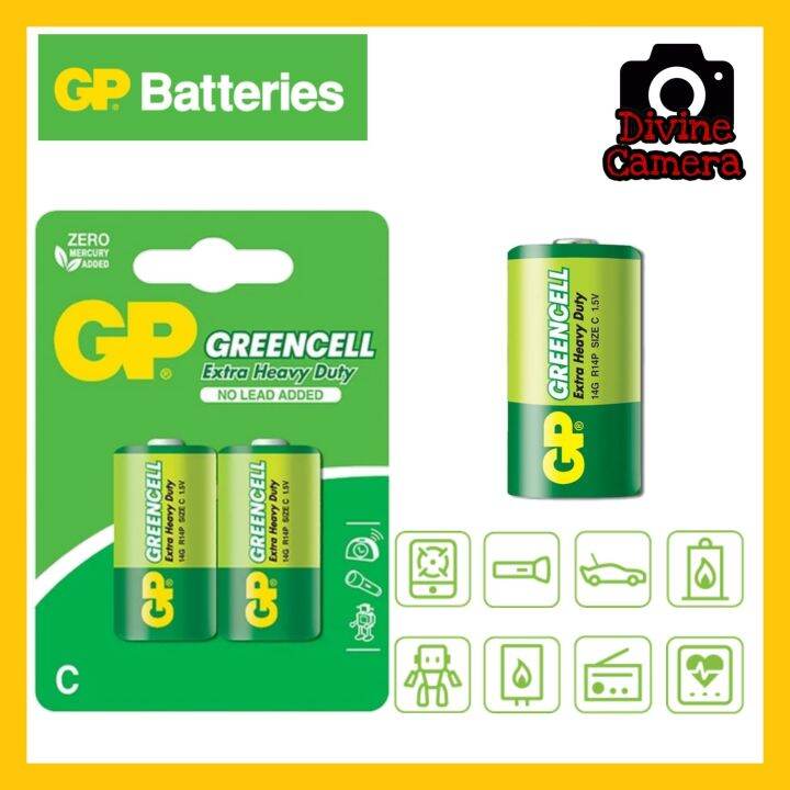 GP Greencell Carbon Zinc C Battery | Lazada