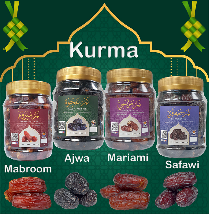 Kurma Box 500G , 250G Ajwa , Mariami , safawi , mabroom , sukkari ...