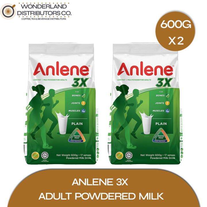 Anlene 3X Milk Powder Plain 600G x2 | Lazada PH