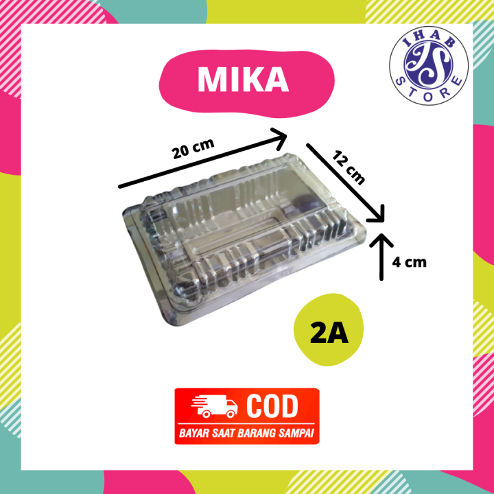 Kotak Mika Kue Ukuran 2A Isi 50 pcs - Kotak Mika Plastik - Kotak Mika ...