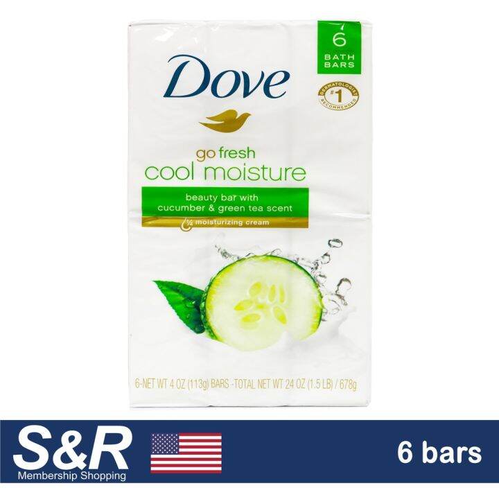 Dove Go Fresh Cool Moisture Cucumber And Green Tea Scent Beauty Bar
