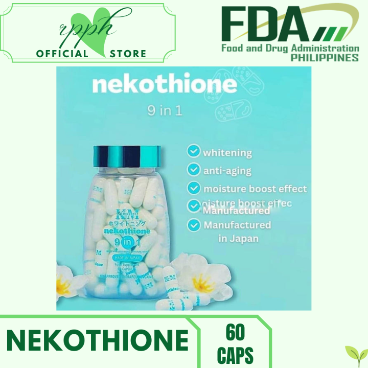 onhand! Nekothione 9in1 Glutathione Capsule (60 capsules) Neko by Kath Melendez Glutathione ...