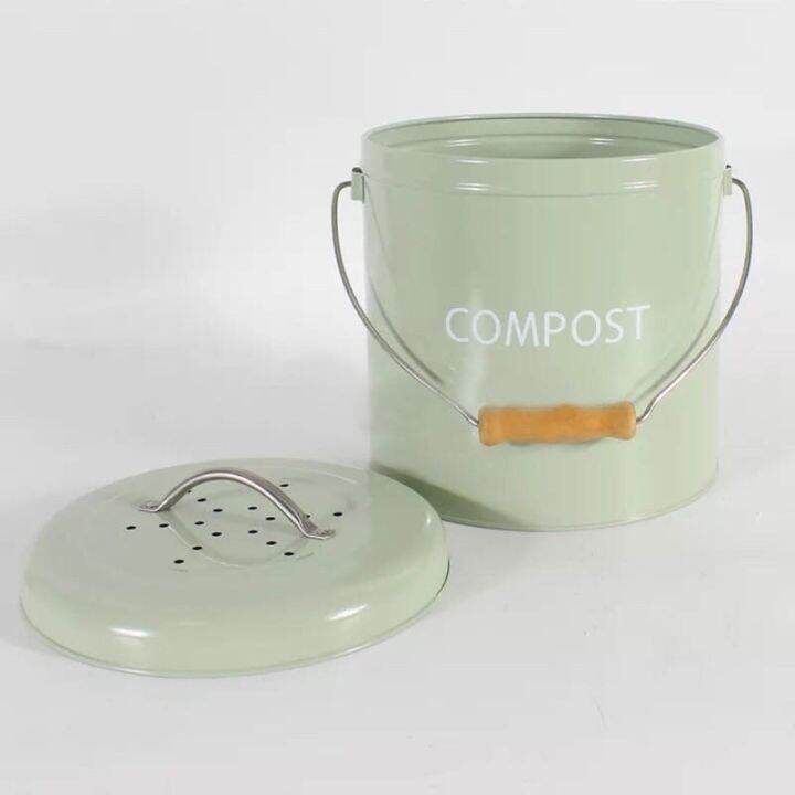 Bokashi 5.9L Galvanized iron Durable Compost kitchen bin | Lazada PH