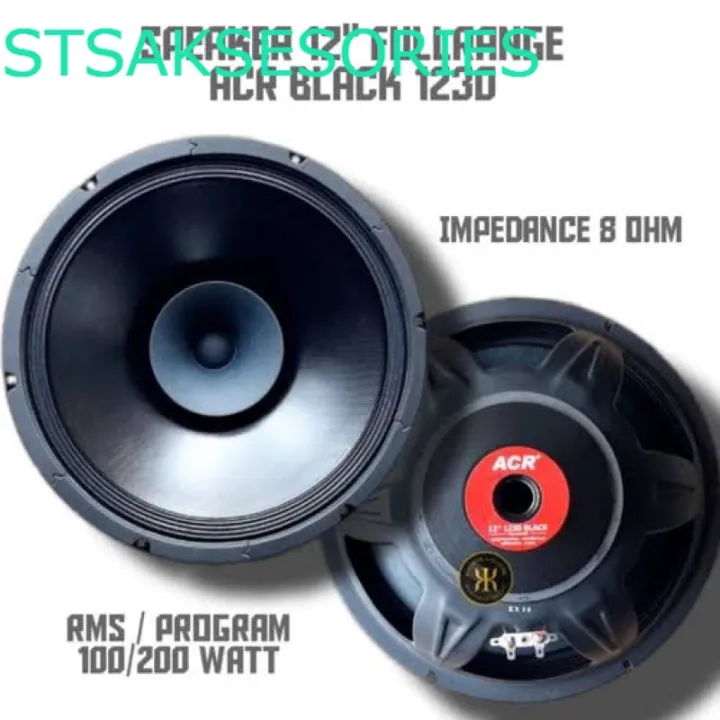 Speaker Speker ACR Black 1230 12 inch Black Full Range | Lazada Indonesia
