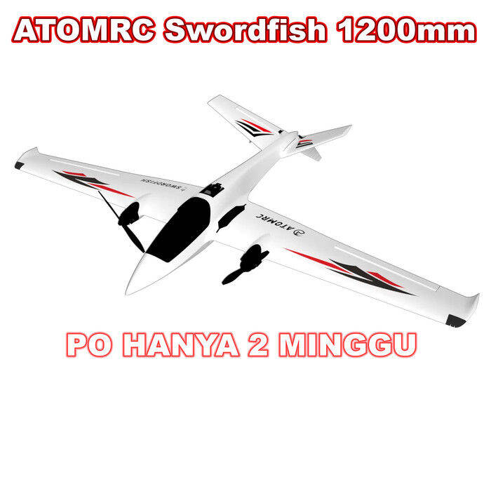 ATOMRC Swordfish 1200mm Fixed Wing RC Plane Twin Motor Glider FPV PNP ...
