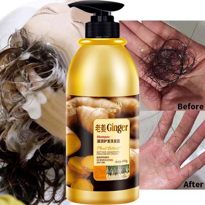 Hair Grower Shampoo Ginger Anti-Dandruff Shampoo Hair Growth Treatments Anti Hair Loss Hair Care ...