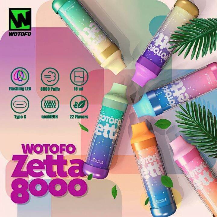 Wotofo Zetta Version 2 8000 Puffs The Ultimate Party Pods Disposable ...