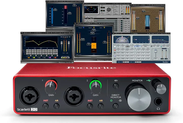Focusrite Scarlett 2i2 (3rd Gen) USB Audio Interface plus Waves ...