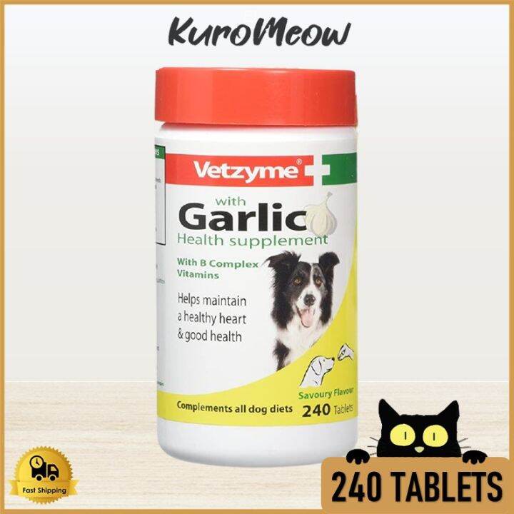 Vetzyme with Garlic Health Supplement with B Complex Vitamins 240 ...