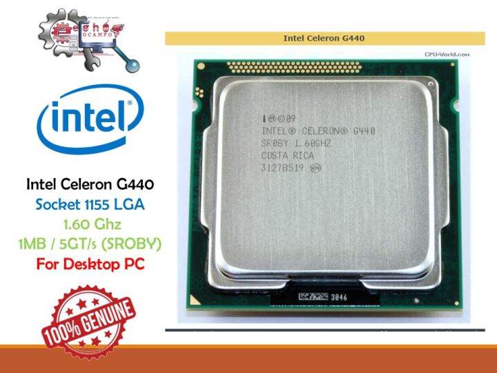 Intel Celeron Processor G440 1.6 Ghz 1 MB Cache LGA 1155 2nd Generation ...